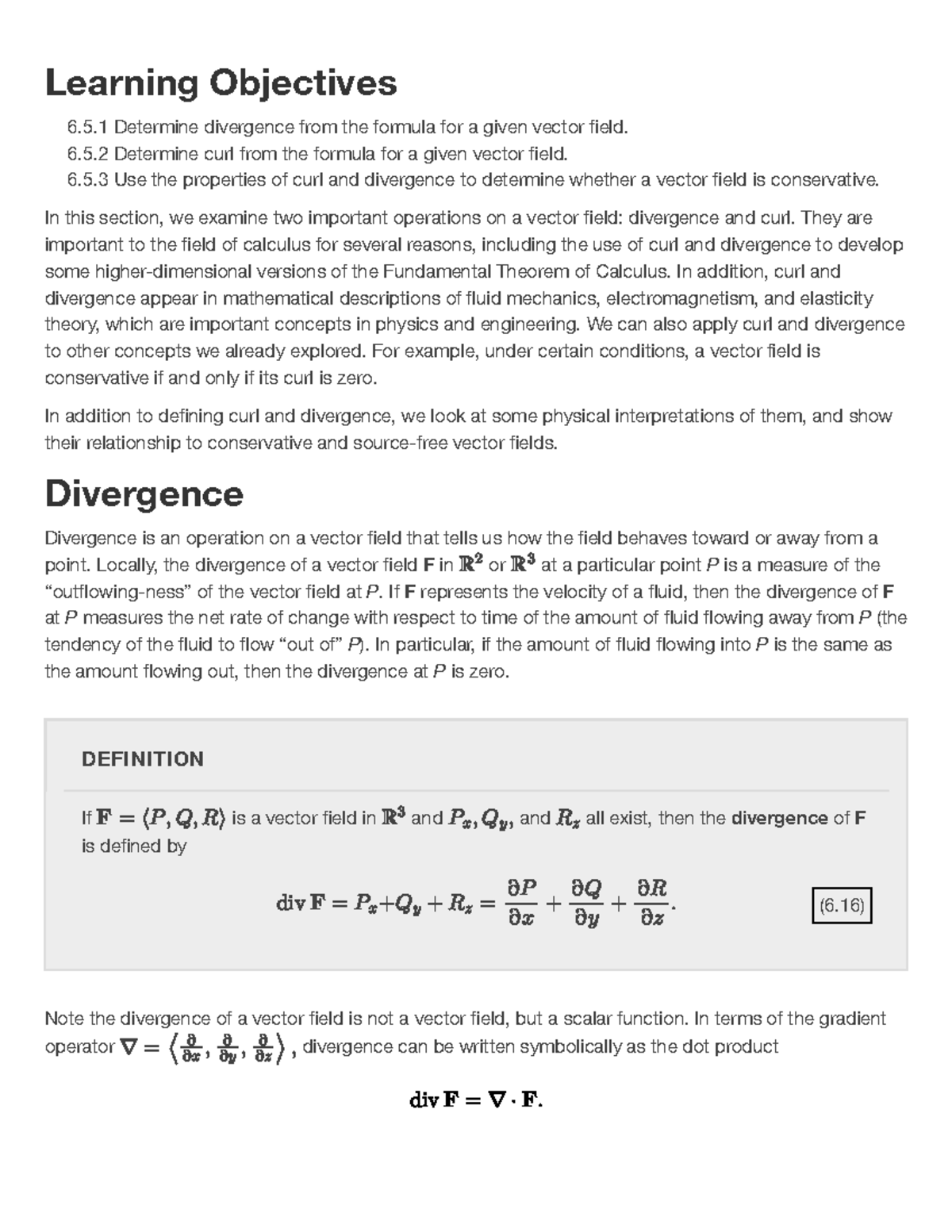 6.5 Divergence and Curl: Understanding Vector Fields in Calculus - Studocu