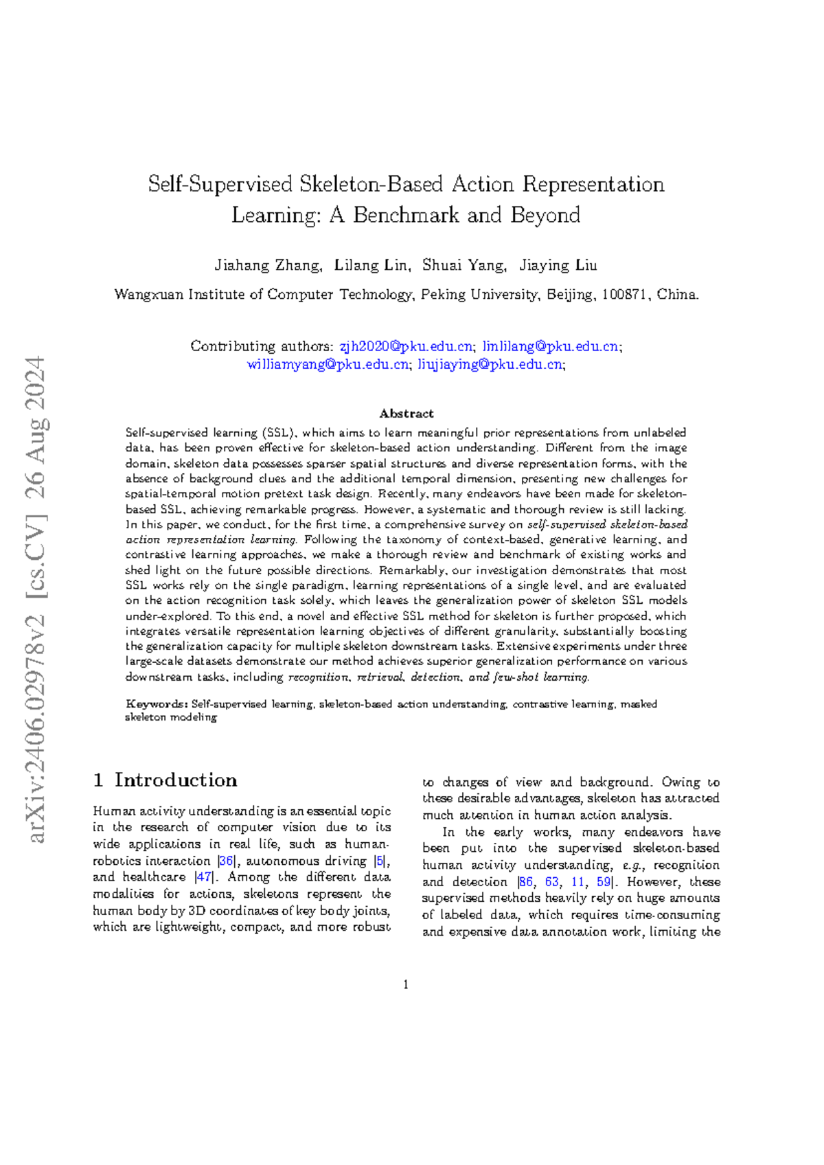 Action Representation Learning: A Comprehensive Survey and Benchmark ...