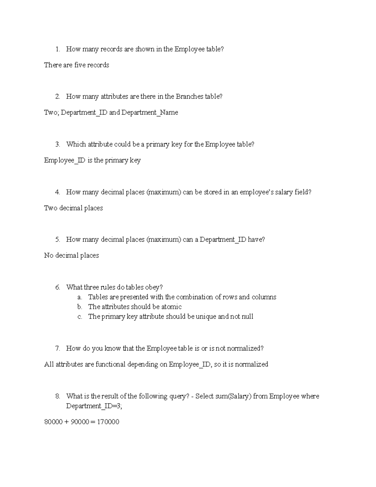 Database Module Two Activity Template: Employee and Branches Analysis ...