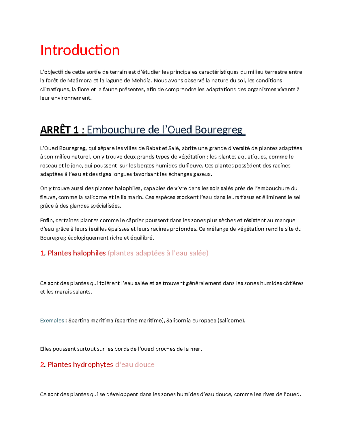 Introduction à l'Écologie des Milieux Terrestres - ECO 101 - Studocu