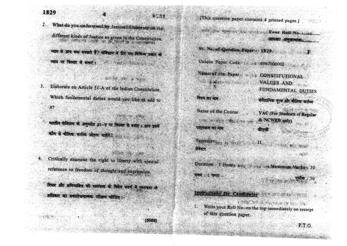 Constitutional Values and Fundamental Duties: Insights and Analysis ...