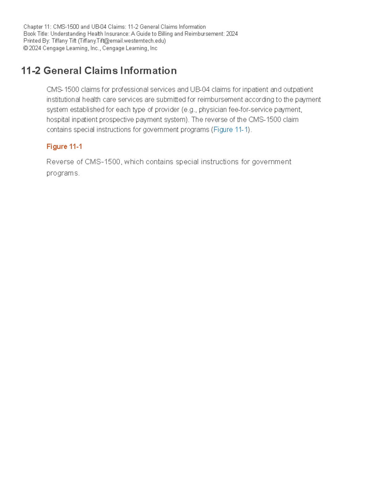 Chapter 11: General Claims Info for CMS-1500 & UB-04 in Health ...