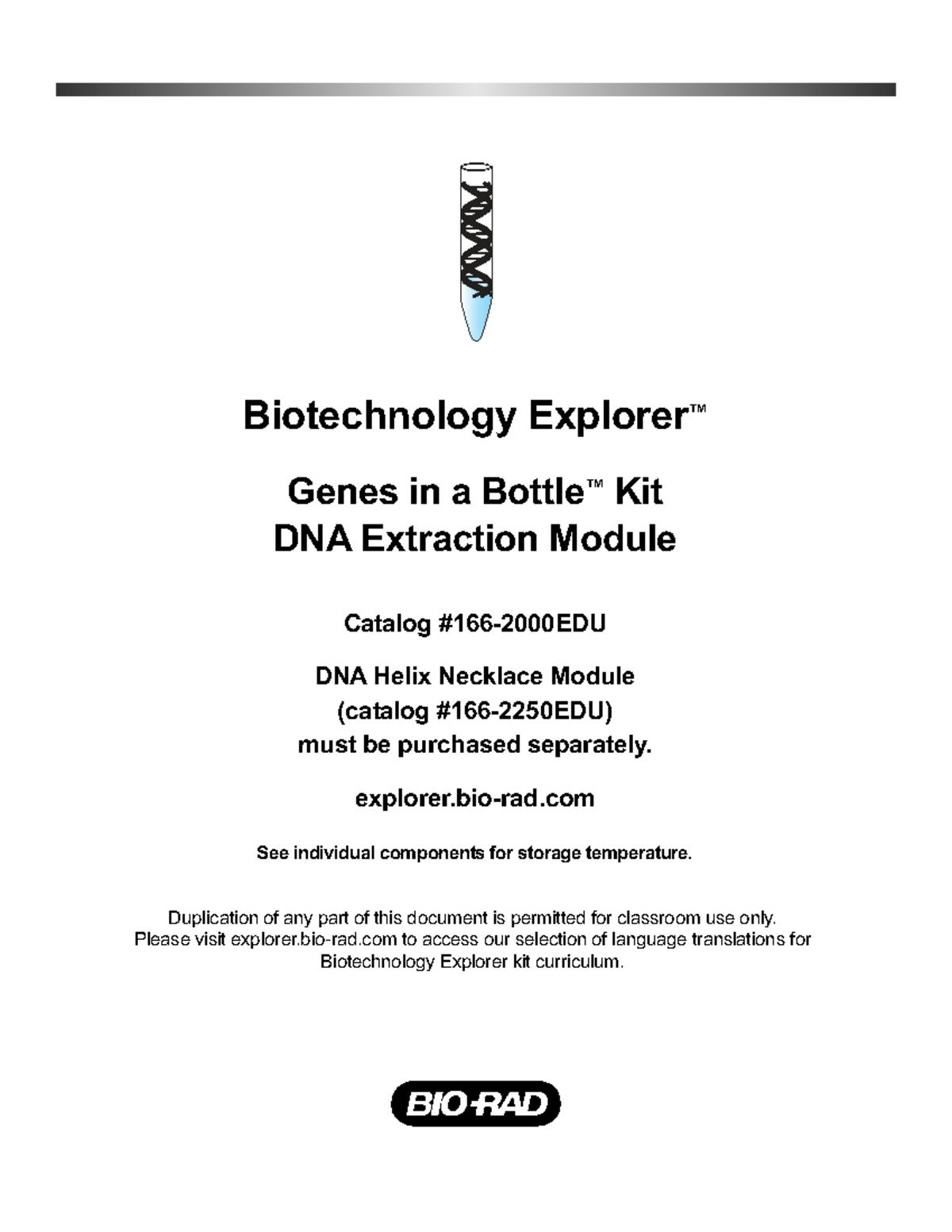 DNA Extraction and Helix Necklace Module (4110034) - Studocu
