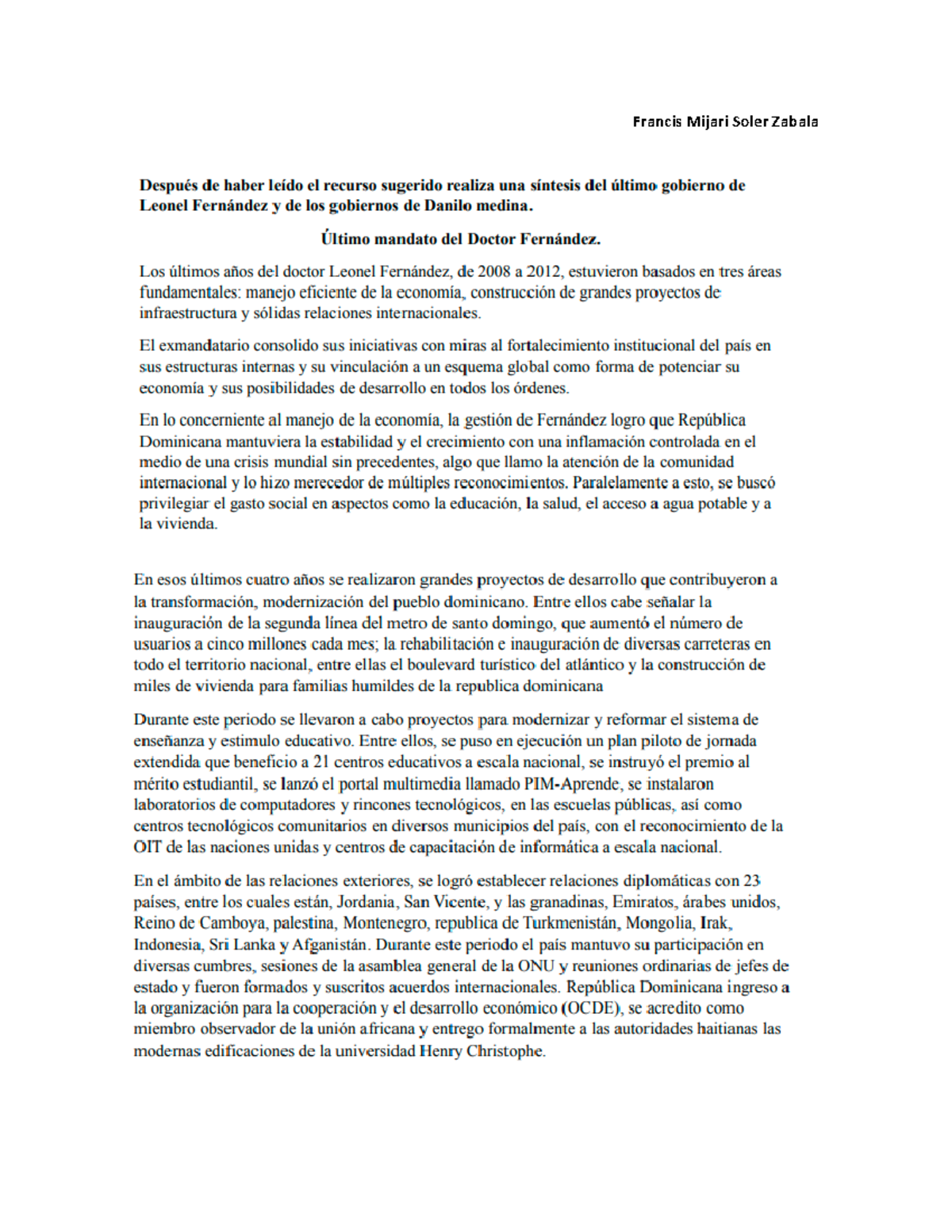 Histórica Act: Análisis de la Actualidad por F. Mijari S. Z. - Studocu