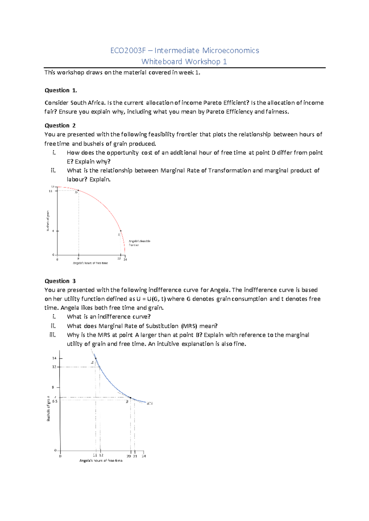 Whiteboard workshop 1 ECO2003 F 2025 - ECO2003F – Intermediate ...