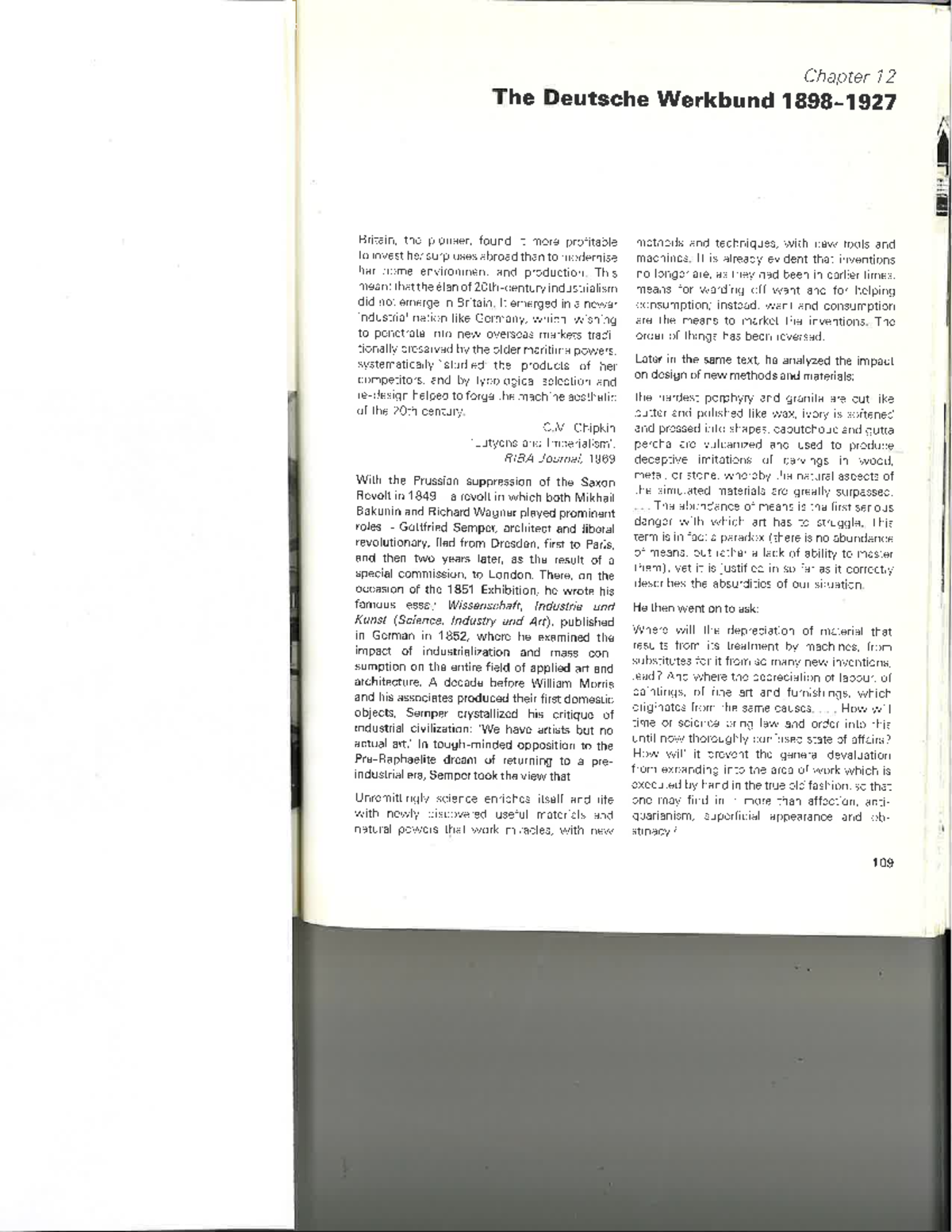 Chapter 12: The Deutsche Werkbund and Its Impact on Modern Design - Studocu
