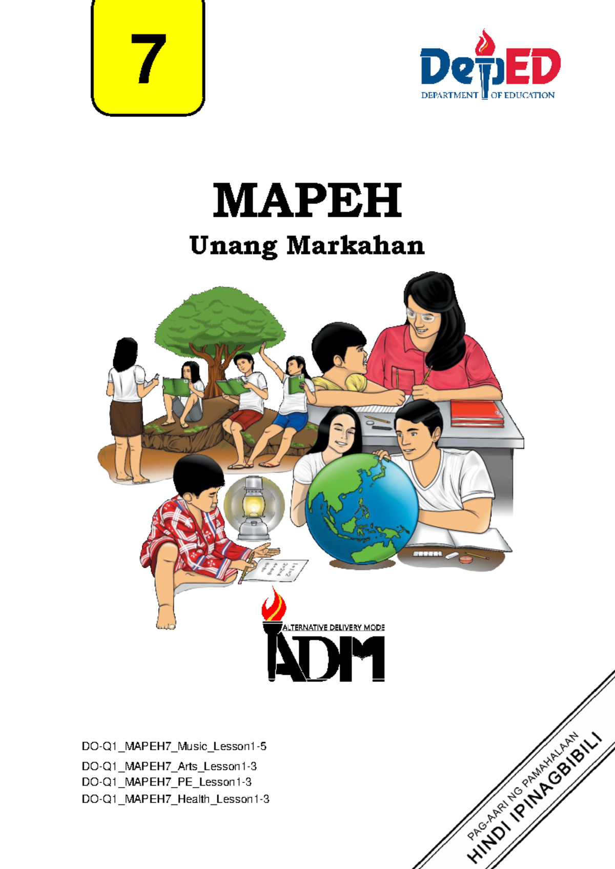 MAPEH 7 - Module Guide: Arts, Music, PE & Health for Quarter 1 - Studocu