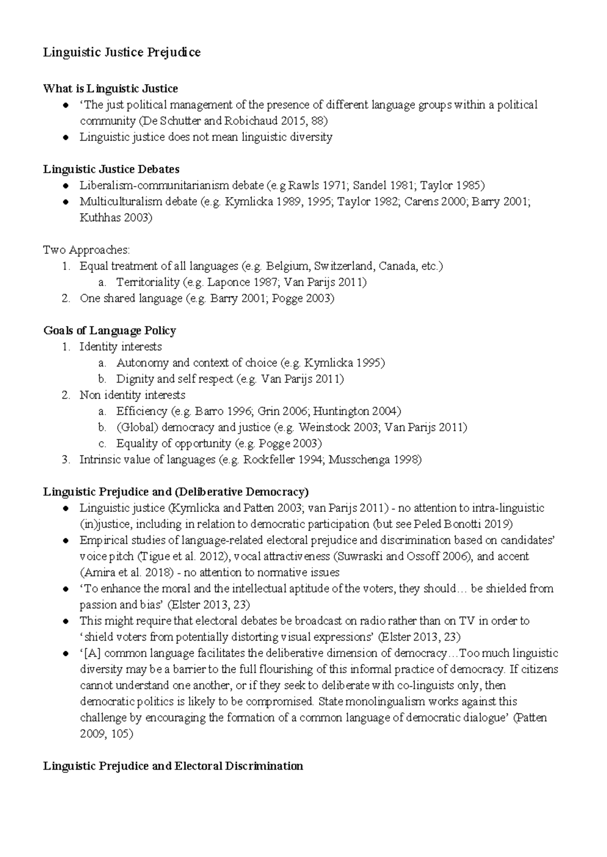 Linguistic Justice and Prejudice: Analyzing Political Implications ...