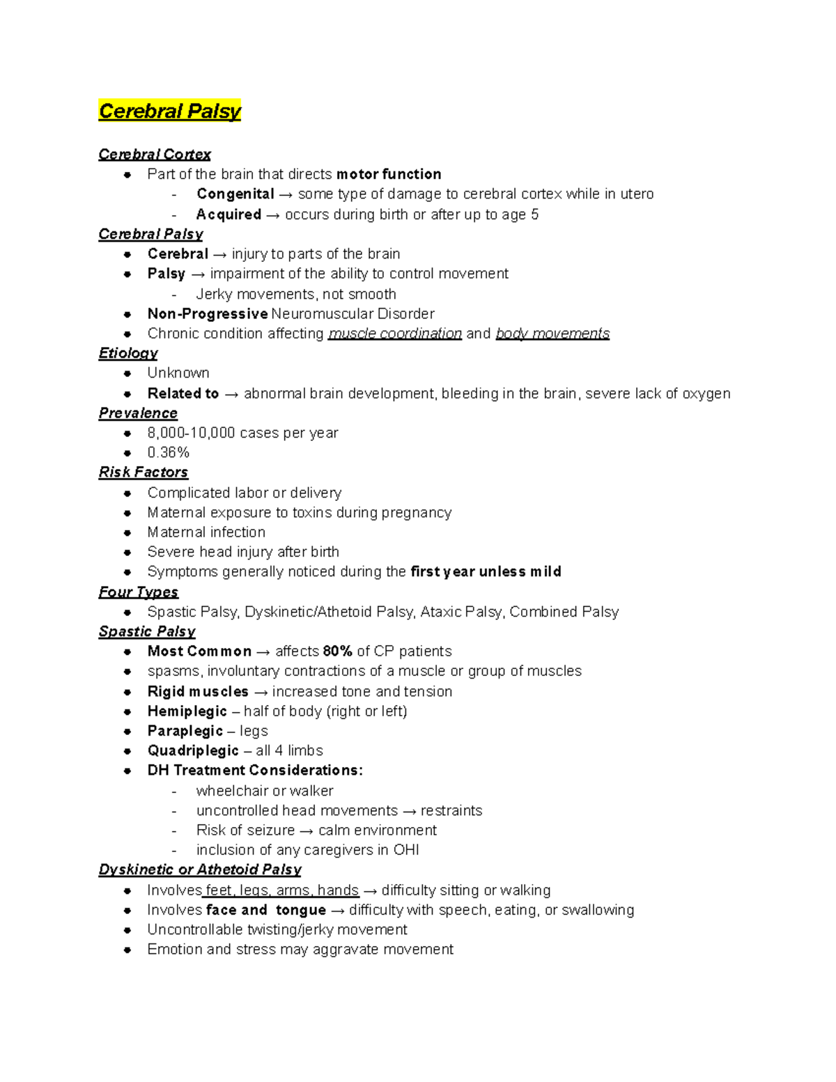 Cerebral Palsy & Spinal Cord Injuries: Overview & Care Considerations ...