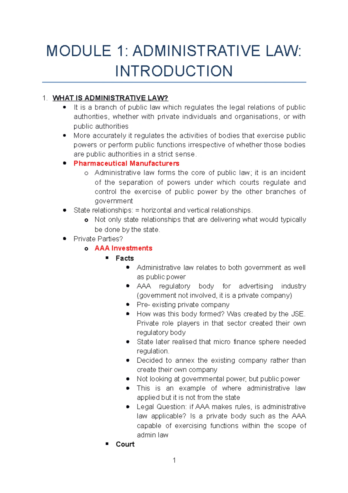 PAJA and Procedural Fairness: Key Legal Principles Explored - Studocu
