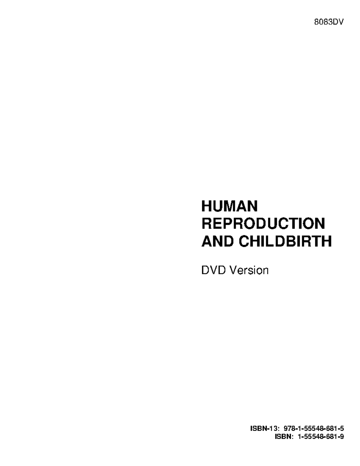8083DV Human Reproduction and Childbirth Video Worksheets - Studocu