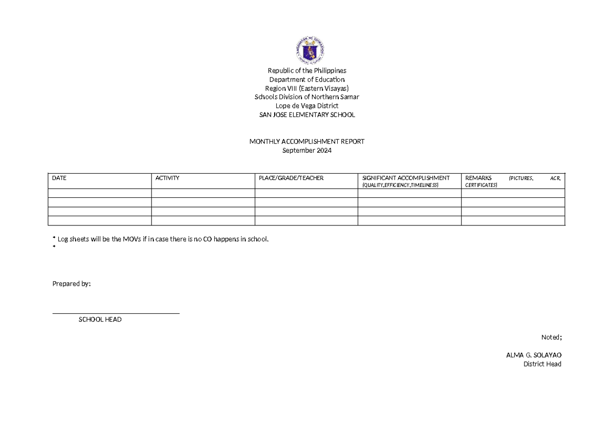 Supervisory-PLAN - a detailed format of supervisory plan - Department ...