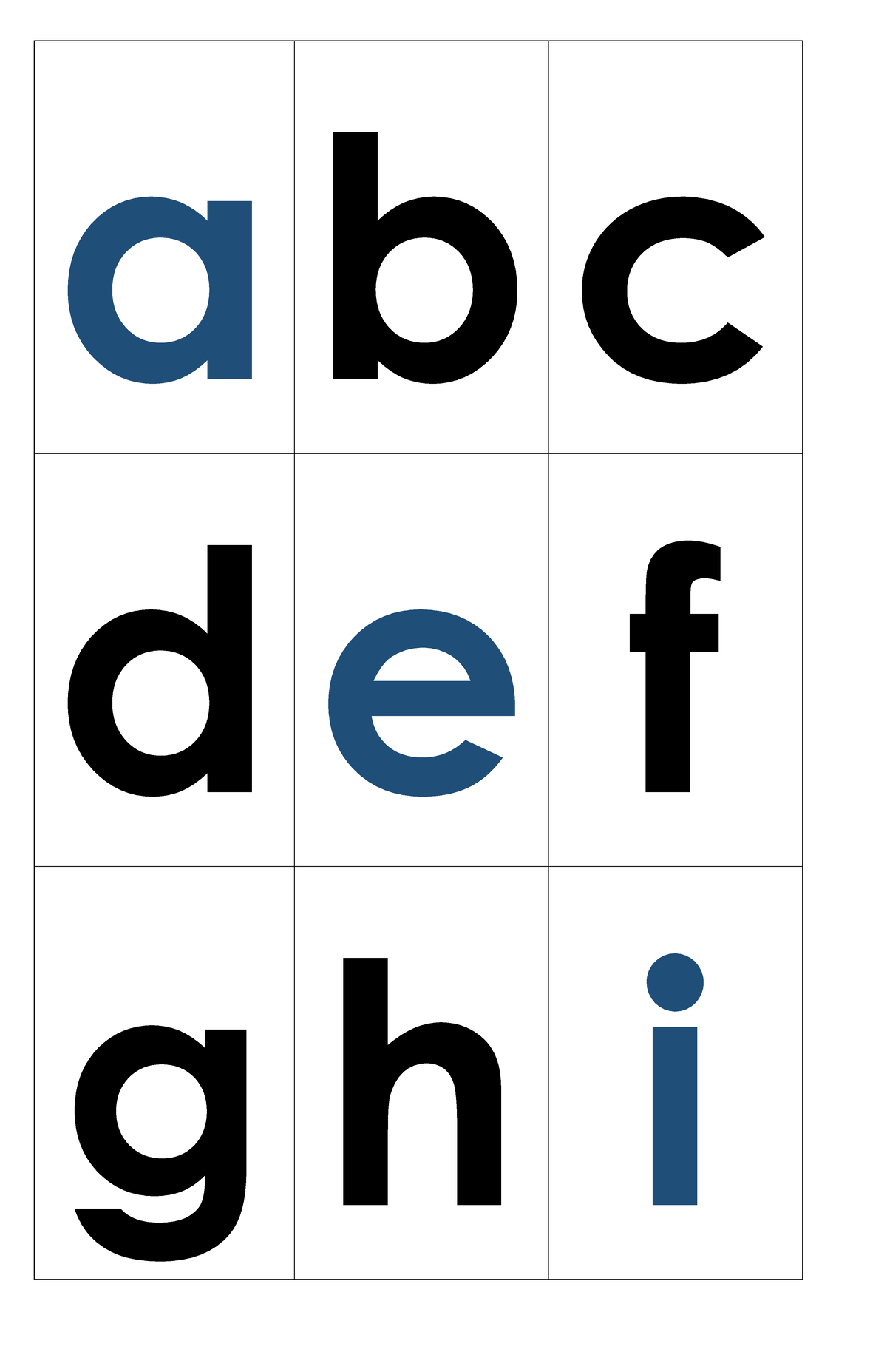 Minusculas. - Letras para abecedario móvil - Lenguajes - g h def d e f ...