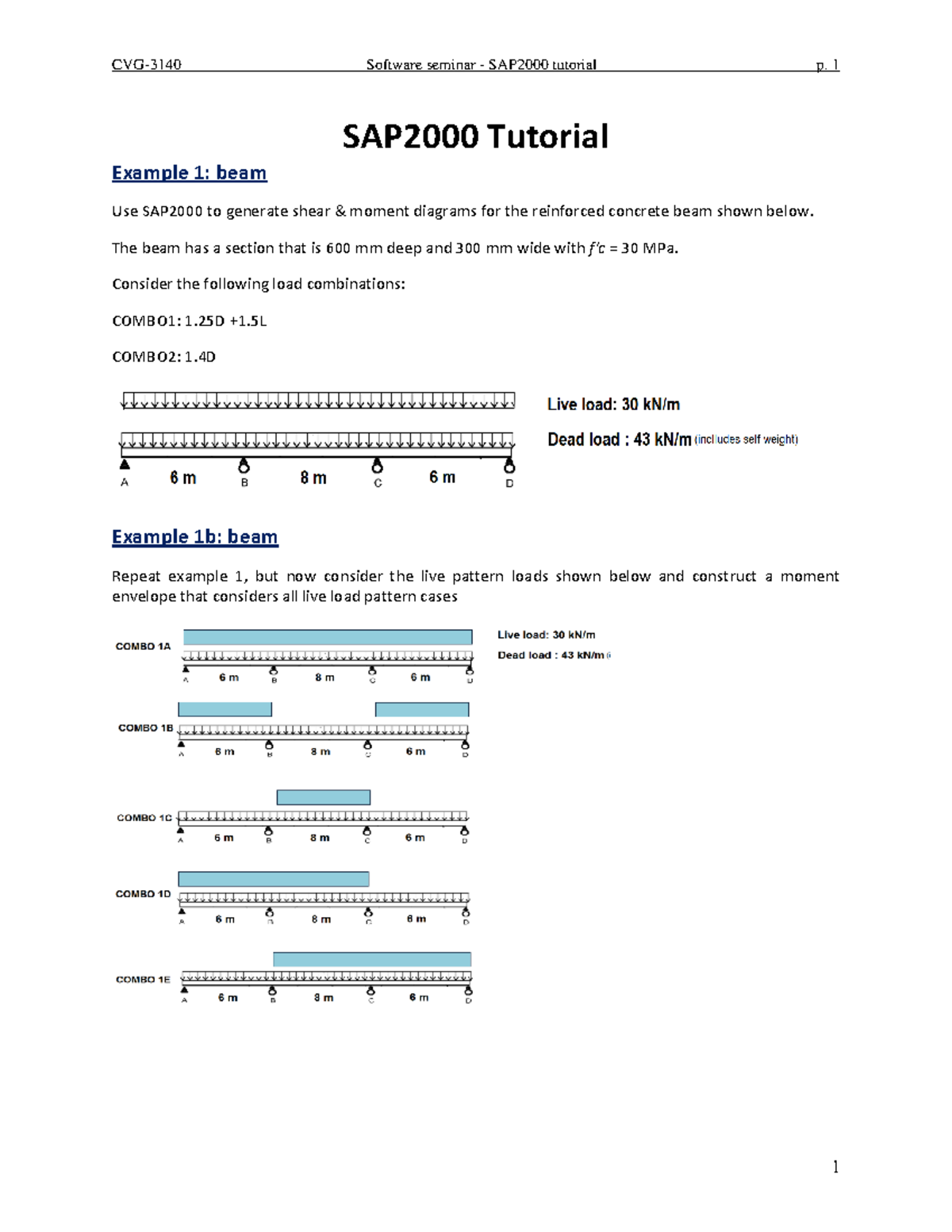 SAP2000 Tutorial: Beam and Frame Analysis Guide - Studocu