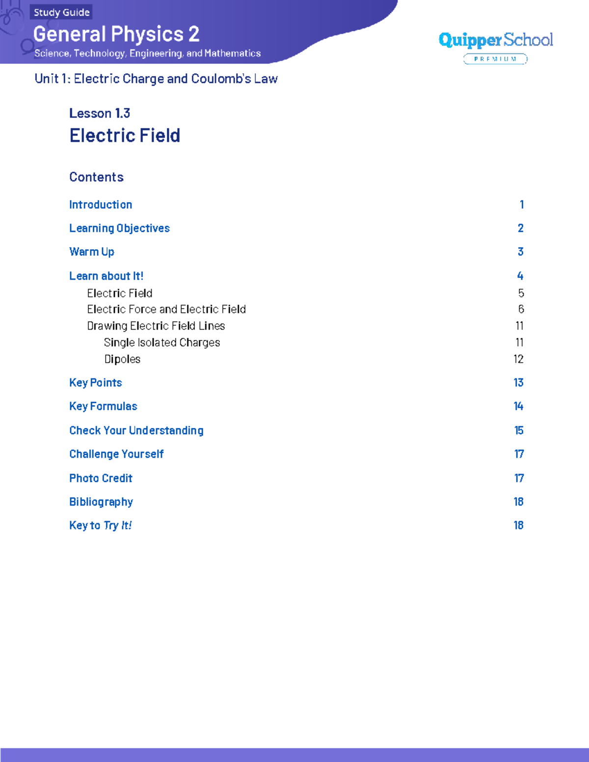 Unit 1: Electric Charge and Law - Lesson 1.3 Electric Field Overview ...