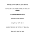 PAR1501 Practice materials - Unisa - Studocu