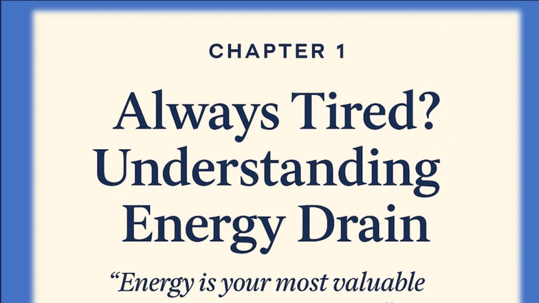 Tired to Thriving: Understanding Energy Drain (C1) - Studocu