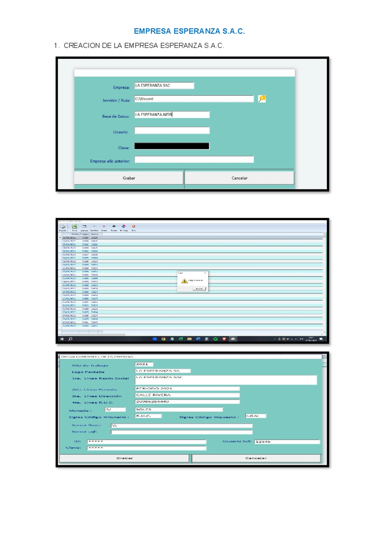 TA4 - Creación y Operaciones de TEXMA SAC en Contabilidad Informática ...