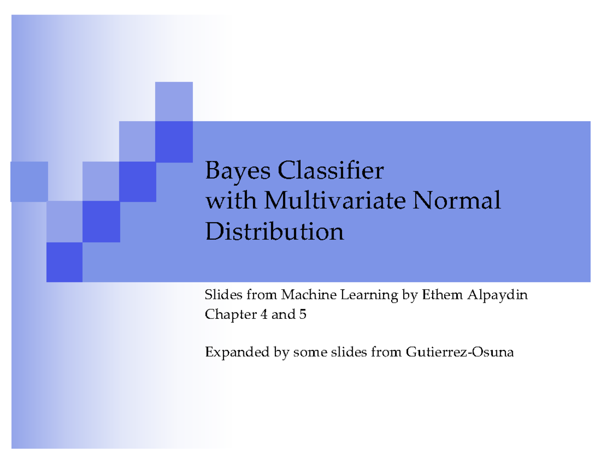 10d-Bayes-Multivariate Normal Distribution Overview and Applications ...