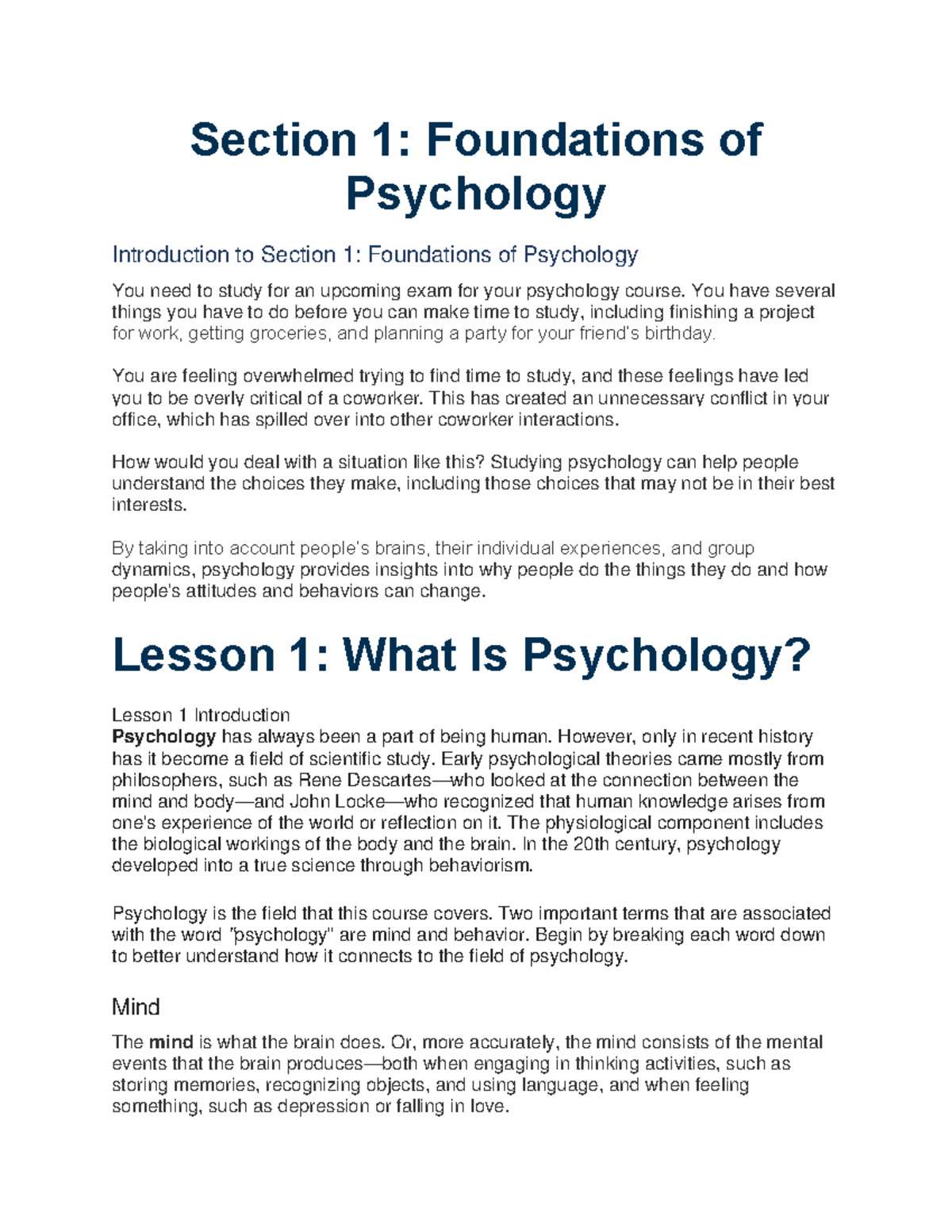 Foundations of Psychology: The Role and Types of Psychologists Today ...