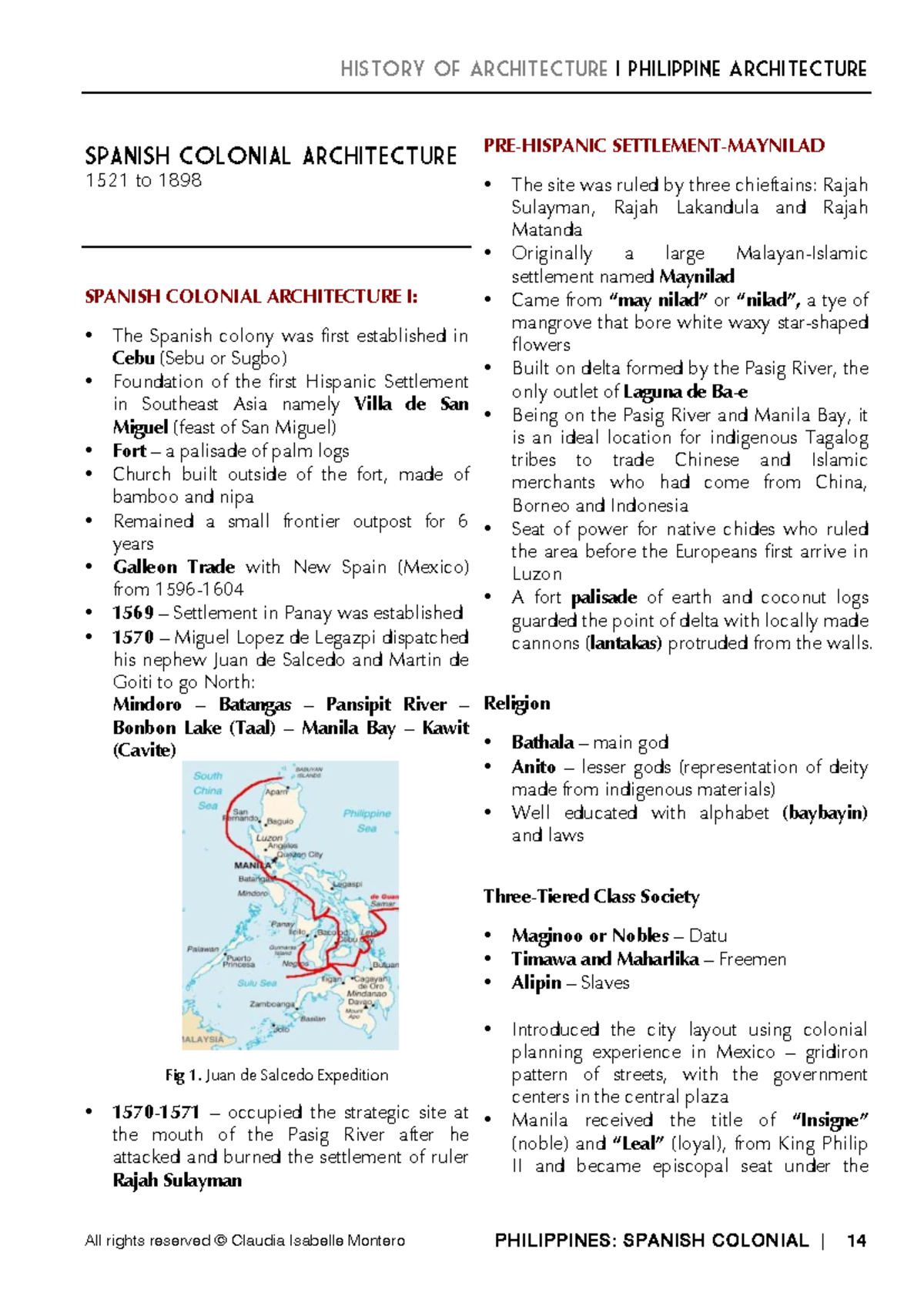 03-HOA Philippine Architecture: Spanish Colonial Era (1521-1898) - Studocu