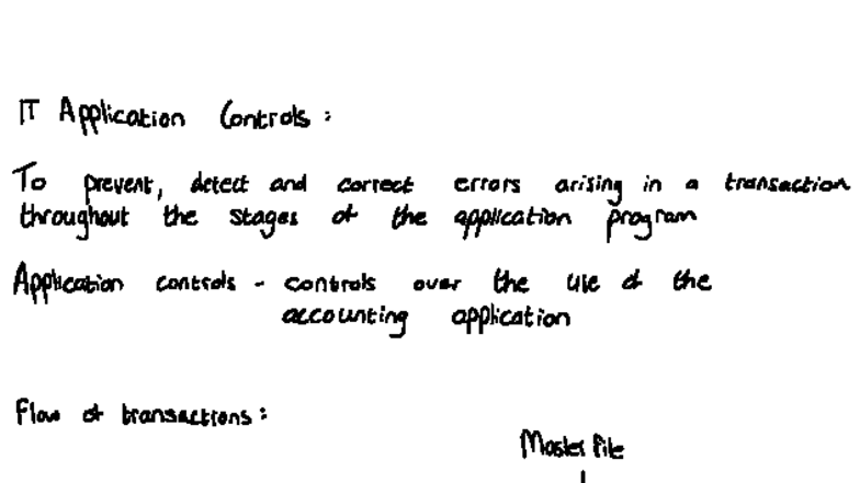 IT Application Controls: Error Prevention and Data Management - Studocu