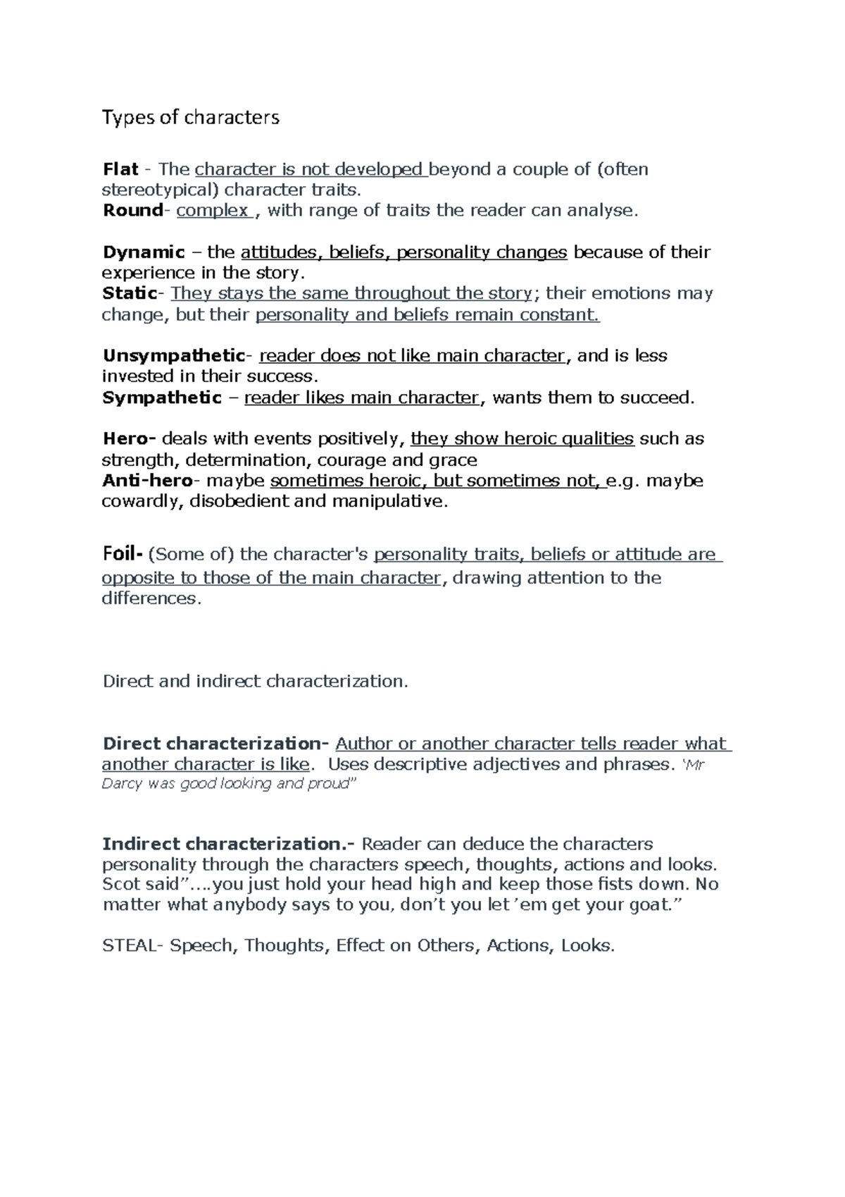 Literature Character Types: Flat, Round, Dynamic, and More Explained ...