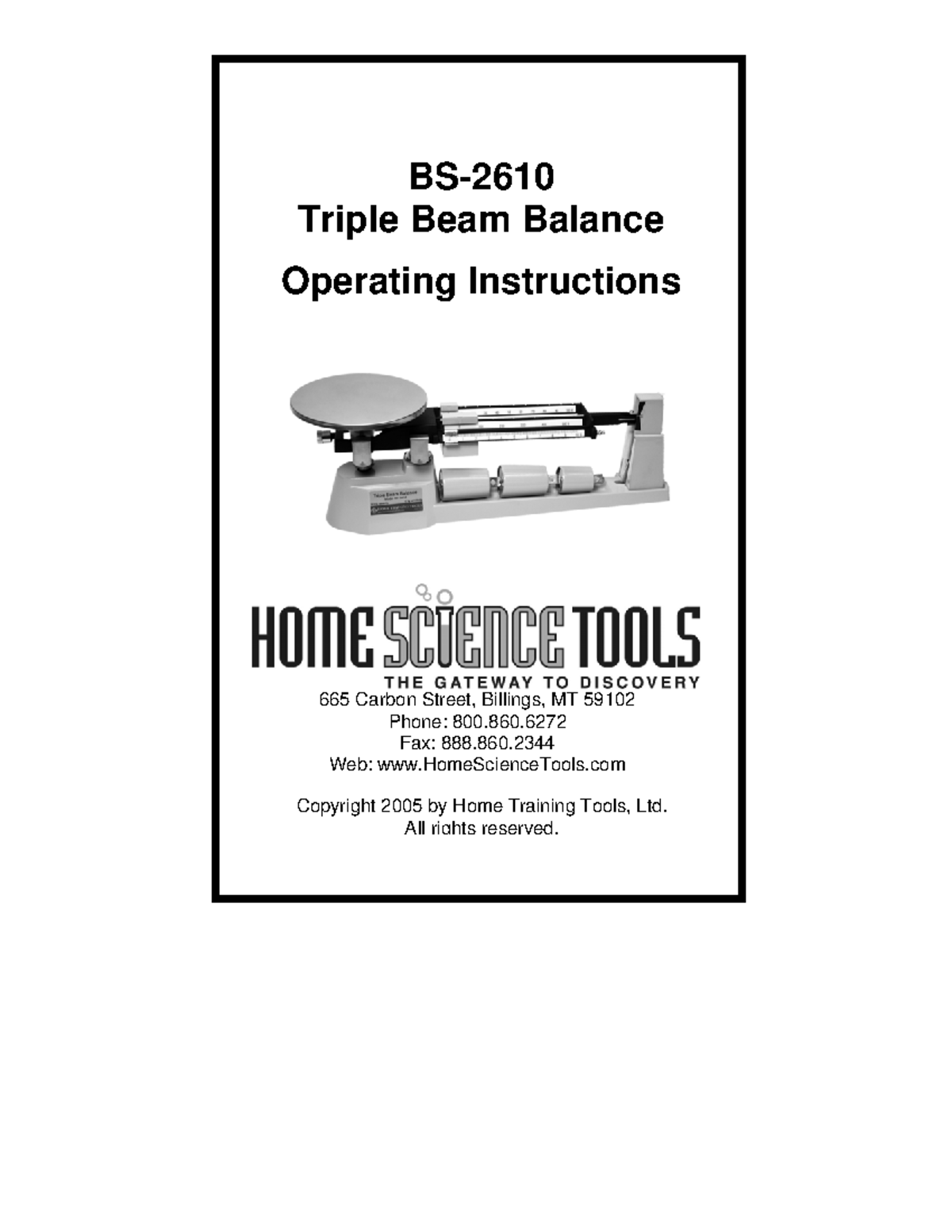Triple Beam Balance Operating Instructions and Care Guide - Studocu