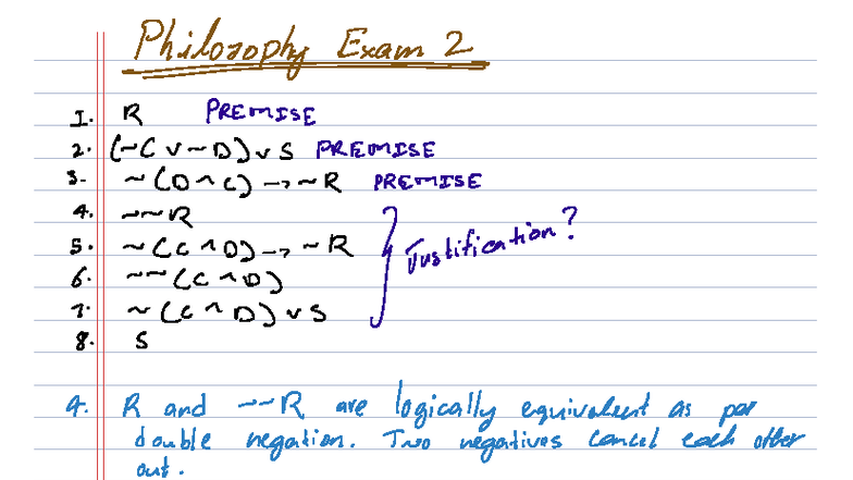 Philosophy Exam 2: Logical Equivalences and Proofs Notes - Studocu