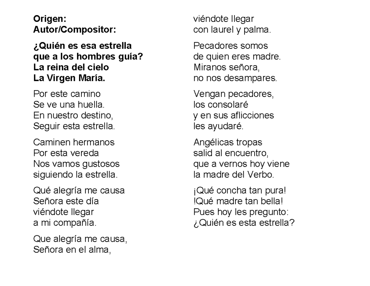 Análisis y Reflexiones sobre "¿Quién es esa estrella?" - CANTO - Studocu