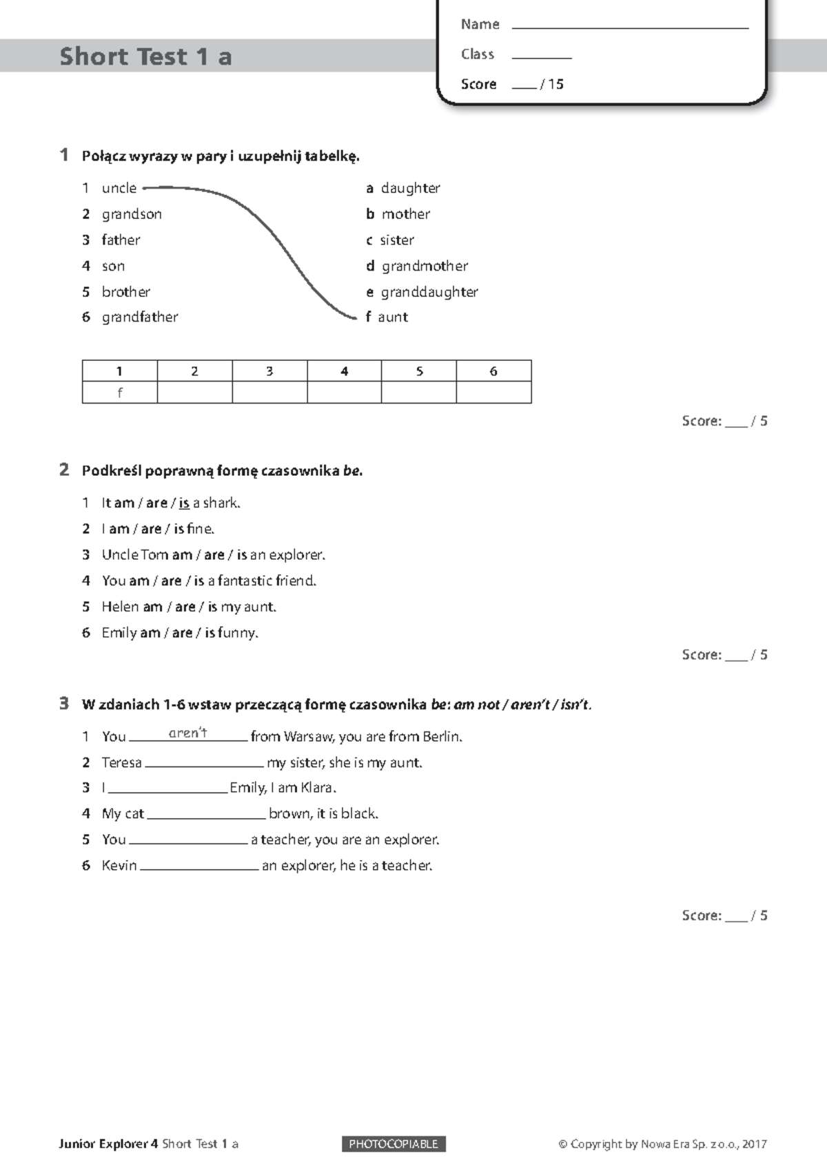 Junior Explorer 4 - Short Tests Collection for Language Assessment ...