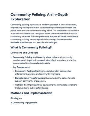Community Policing: Strategies, Styles, and Historical Perspectives ...