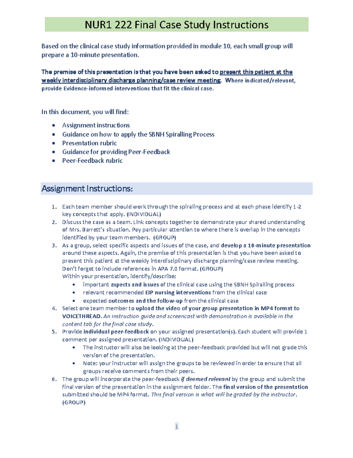 Module 10 Final Assignment: Presentation Instructions & Peer-Feedback ...