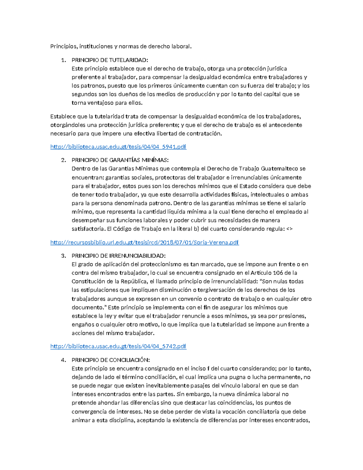 Derecho Laboral en Guatemala: Principios y Normativas Esenciales - Studocu