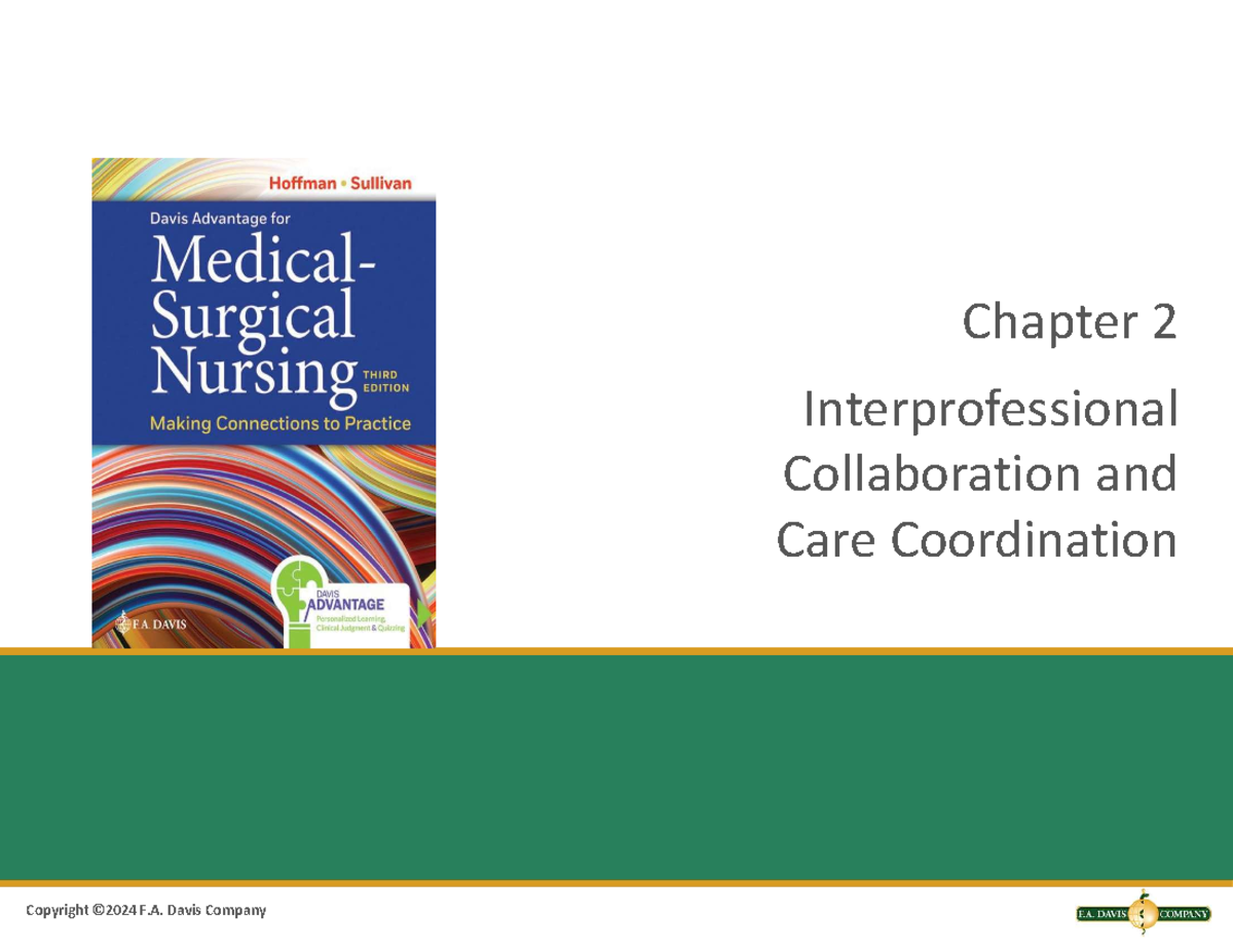 Chapter 2 Interprofessional Collaboration Care Coordination In