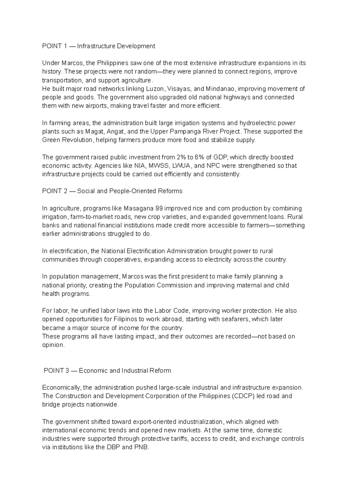 Infrastructure and Social Development in the Philippines: Marcos Era ...