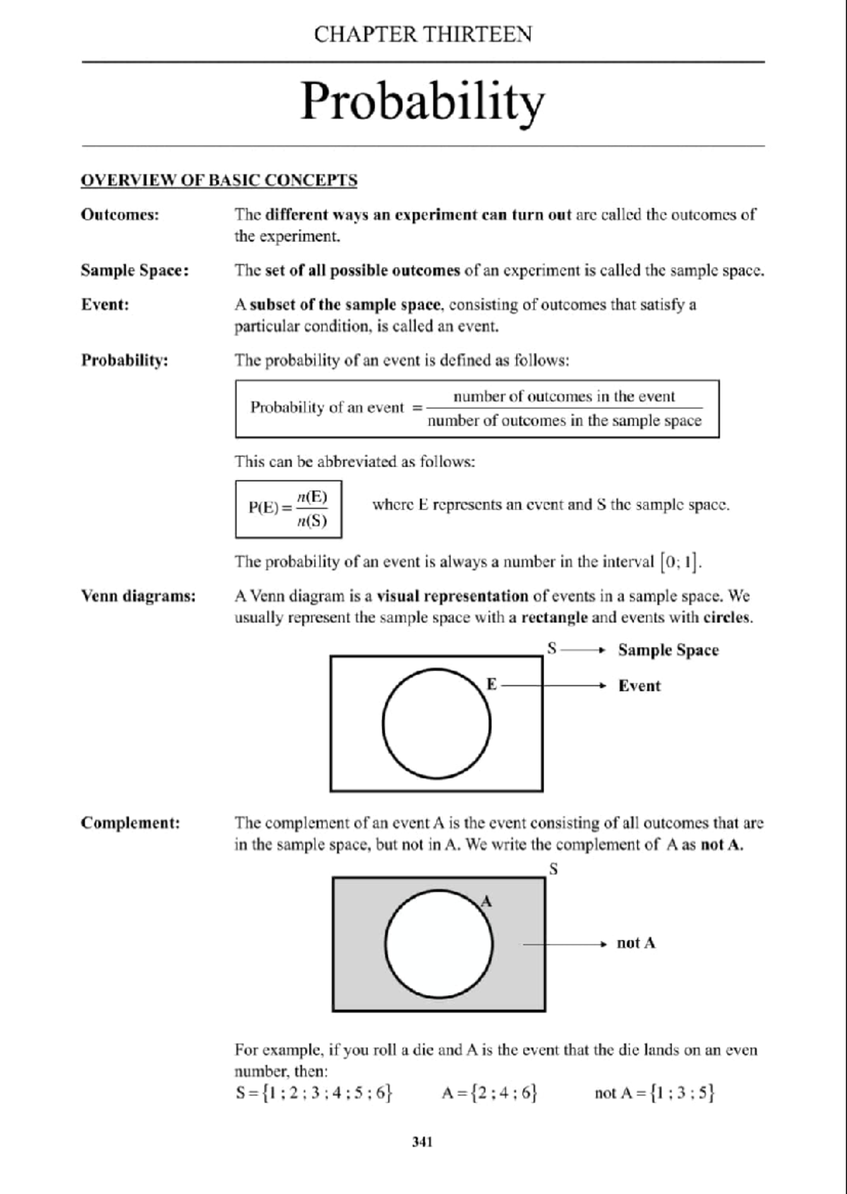 Grade 11 Probability CH13 Study Notes and Exercises - Studocu