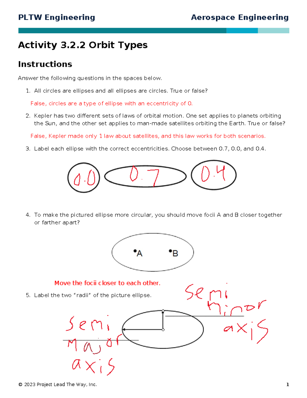 Ae 322 AS Orbit Types 1 - PLTW Engineering Aerospace Engineering ...