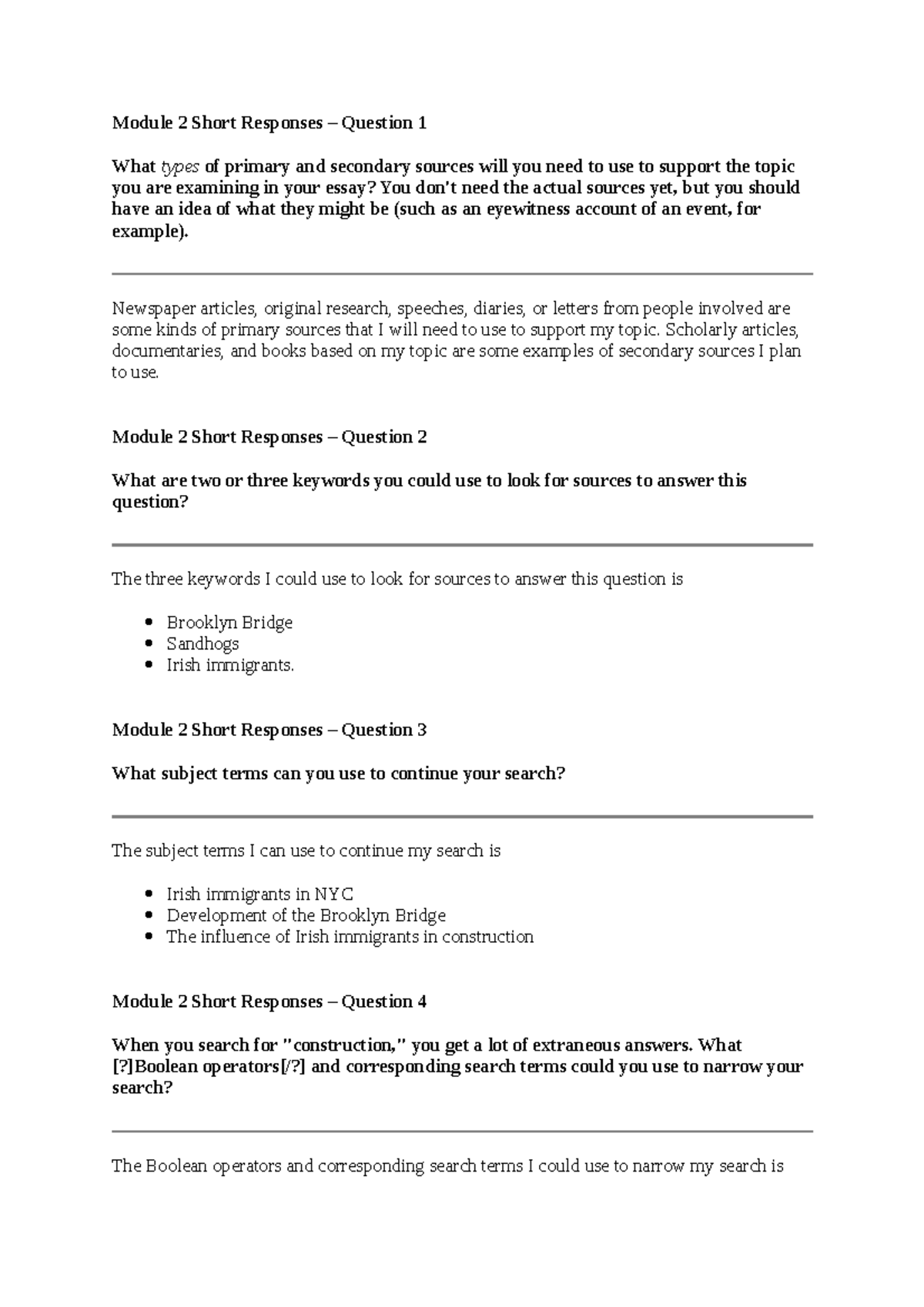2-2 Module Two Short Responses - Module 2 Short Responses – Question 1 ...