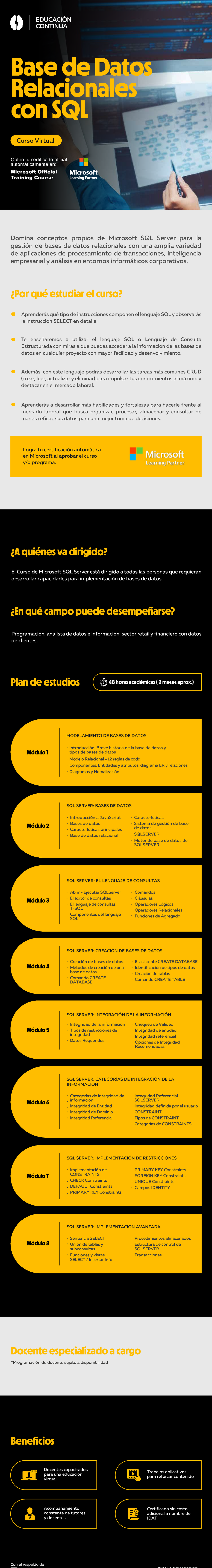 Base de Datos Relacionales con SQL - Curso Virtual 2026 - Studocu