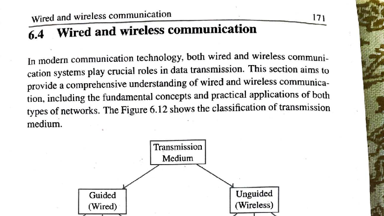 Wired and Wireless Communication Overview - Course 171 - Studocu