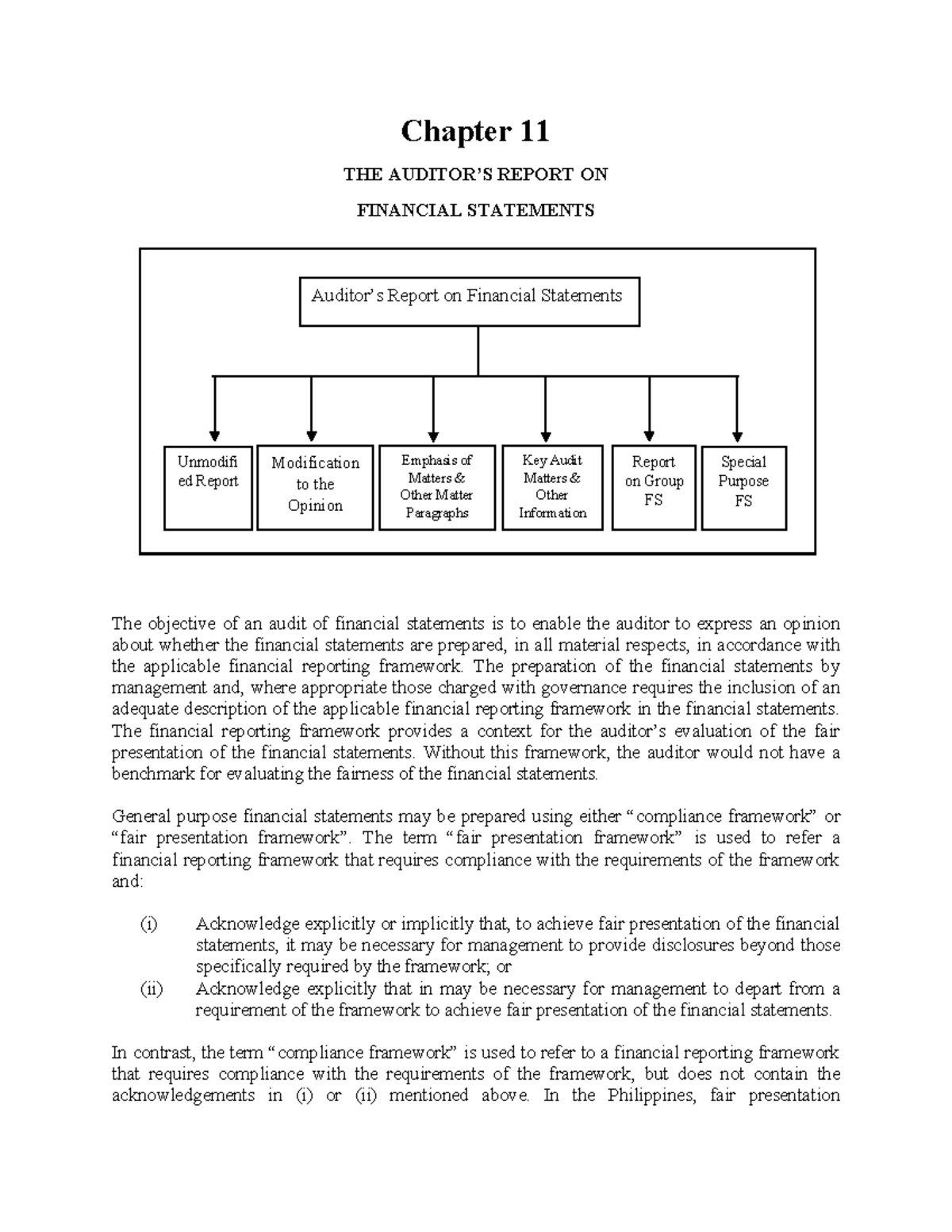 Chapter 11 Financial Statement Audit Reports: Overview and Insights ...