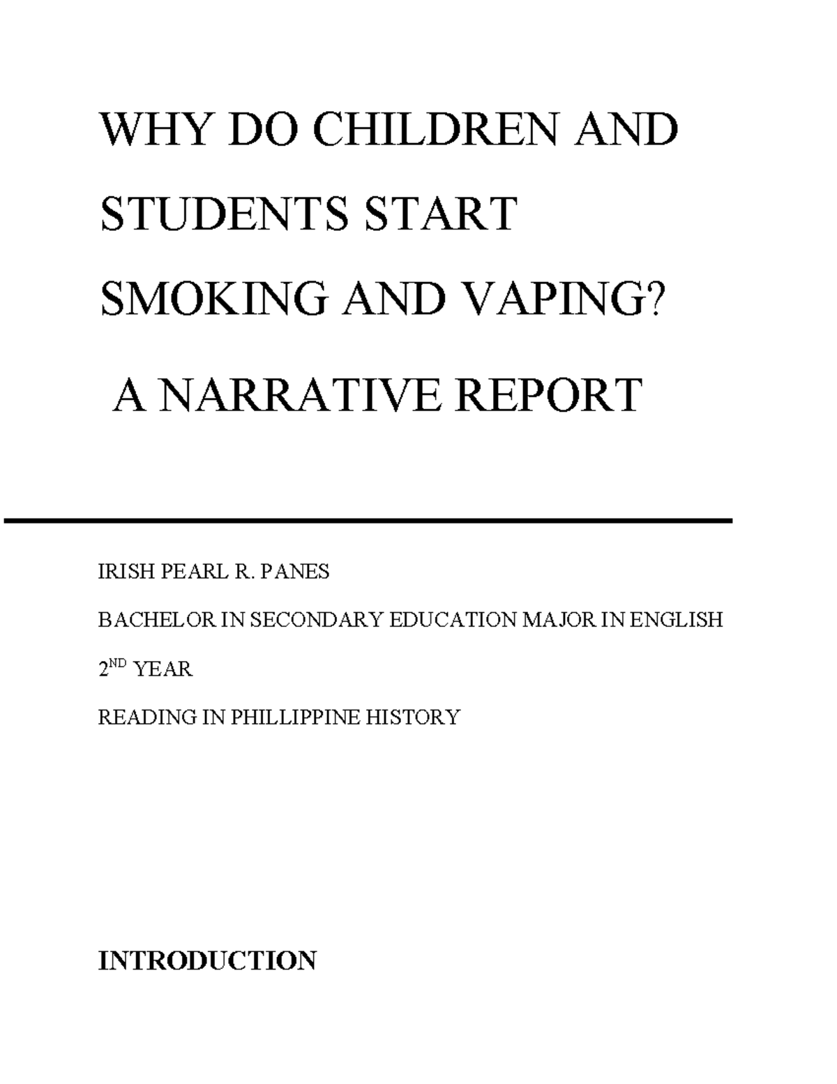 Understanding the Factors Behind Student Smoking and Vaping: A Study ...