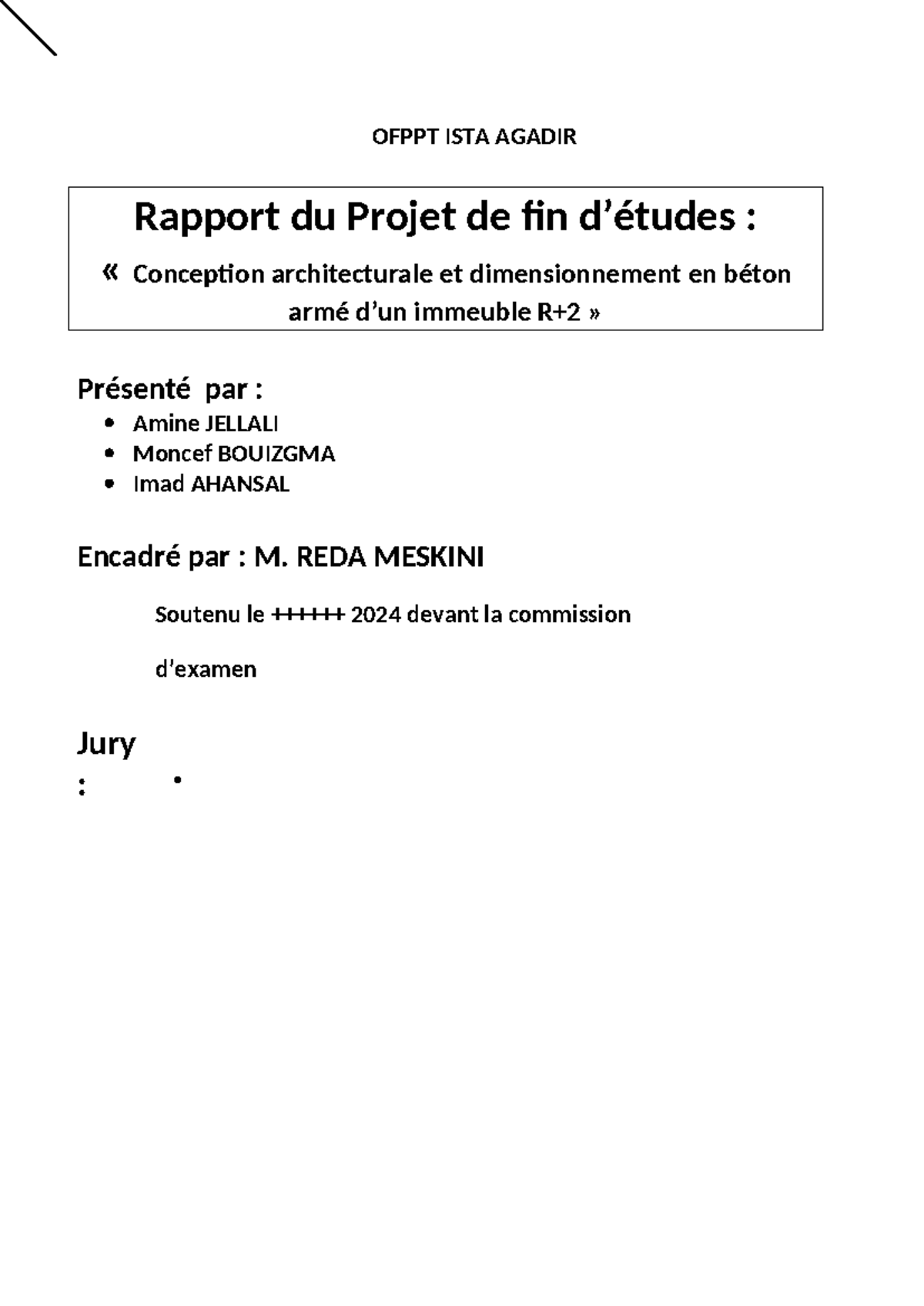 Rapport de projet de fin de formation - Rapport du Projet de fin d ...