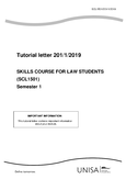 SCL1501 Practice materials - Unisa - Studocu