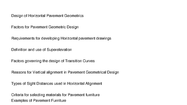 Geometric design - good - Design of Horizontal Pavement Geometrics ...
