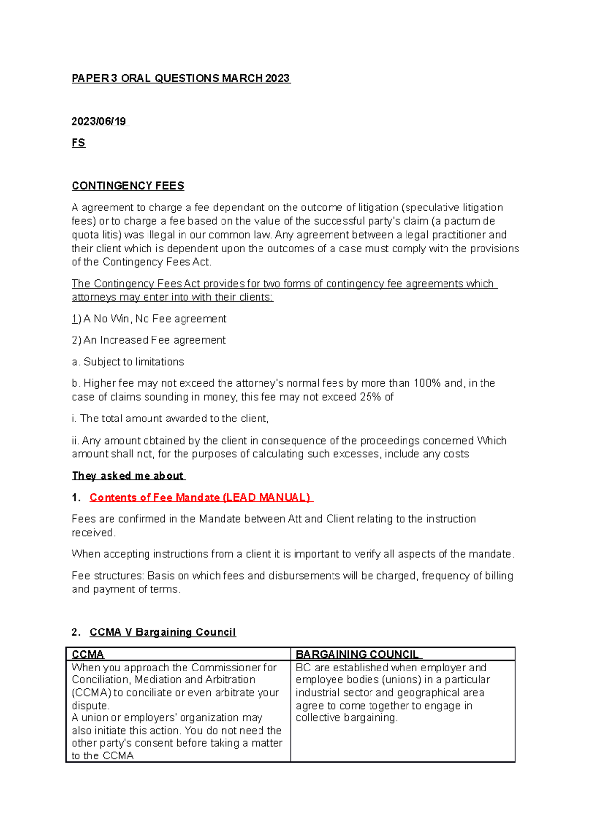 Paper 3 Oral Exam Questions & Answers - March 2023 - Studocu