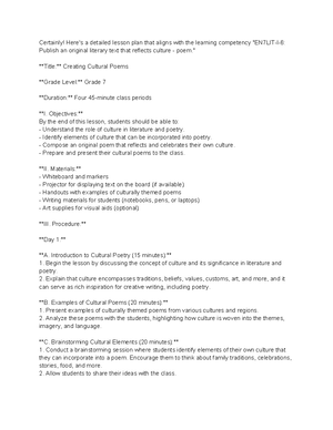 Crafting Literary Texts with Proper Structure - Certainly! Here's a ...