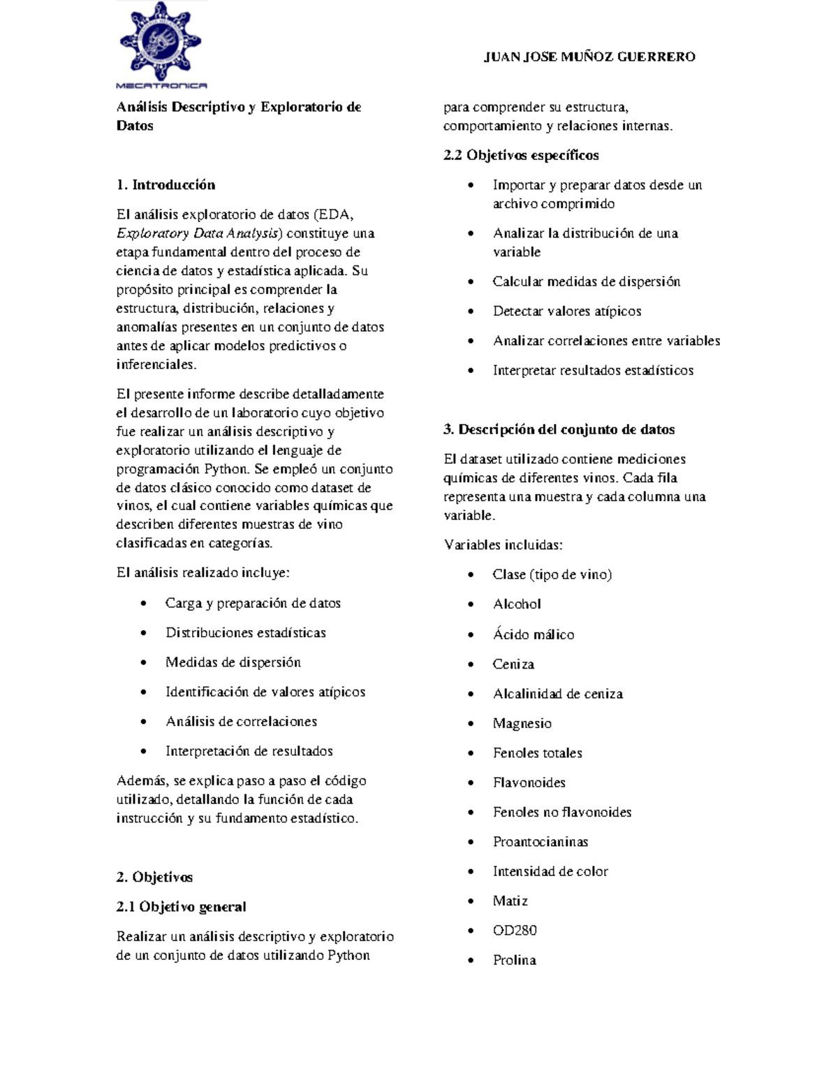 JUAN JOSE MUÑOZ GUERRERO Análisis Descriptivo y Exploratorio de Datos ...