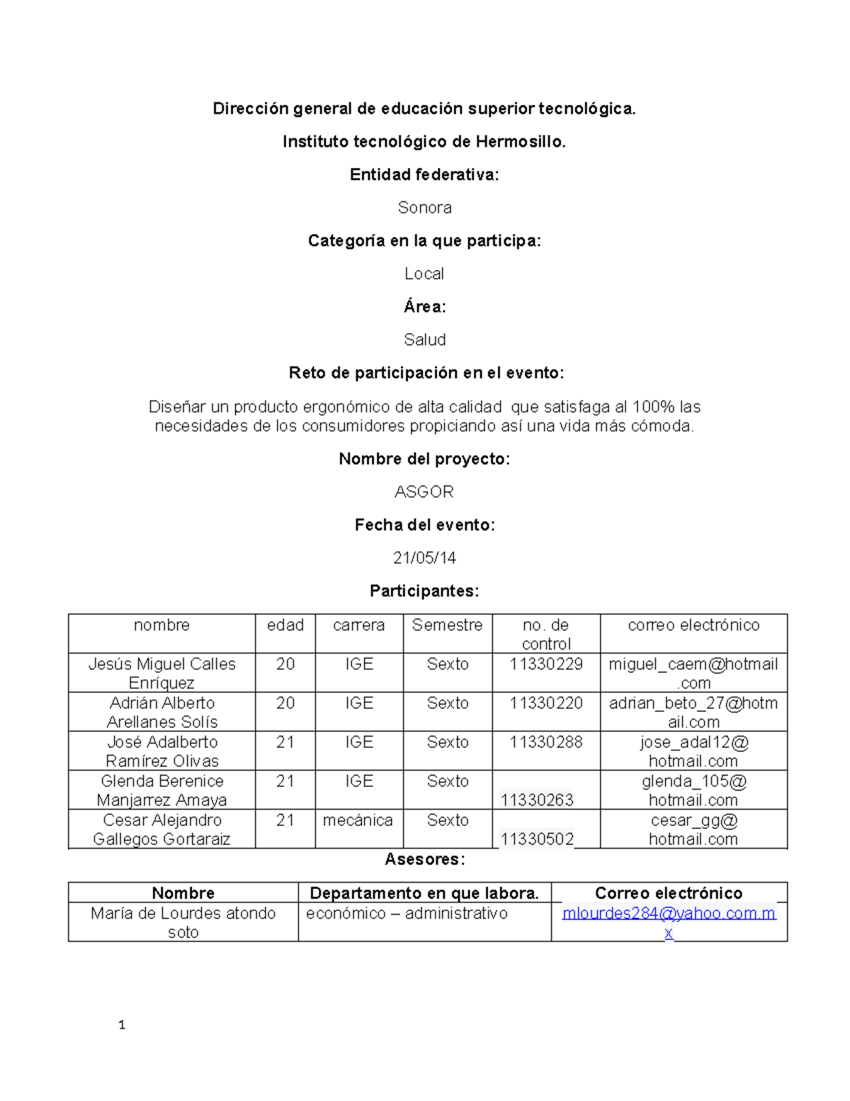 Proyecto de Innovación Tecnológica: ASGOR - Asiento Ergonómico para ...